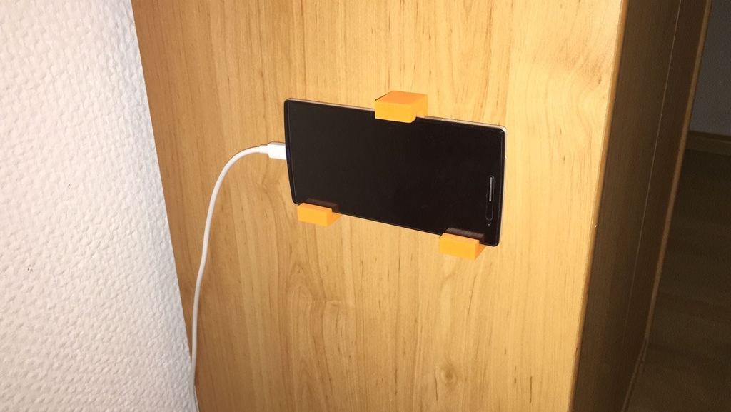 Universal Smartphone Wall Mount by Loohney | Download free STL model ...