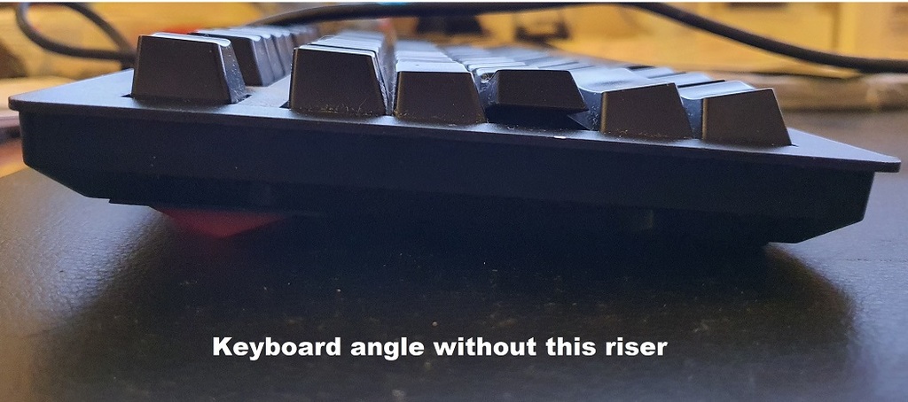 Riser for Das Keyboard 4 Professional by Blue Wings | Download free STL ...