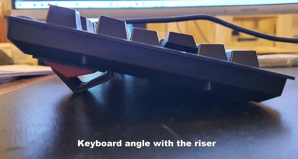 Riser for Das Keyboard 4 Professional by Blue Wings | Download free STL ...