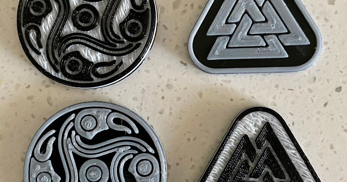 Viking style game tokens by Super7 | Download free STL model ...