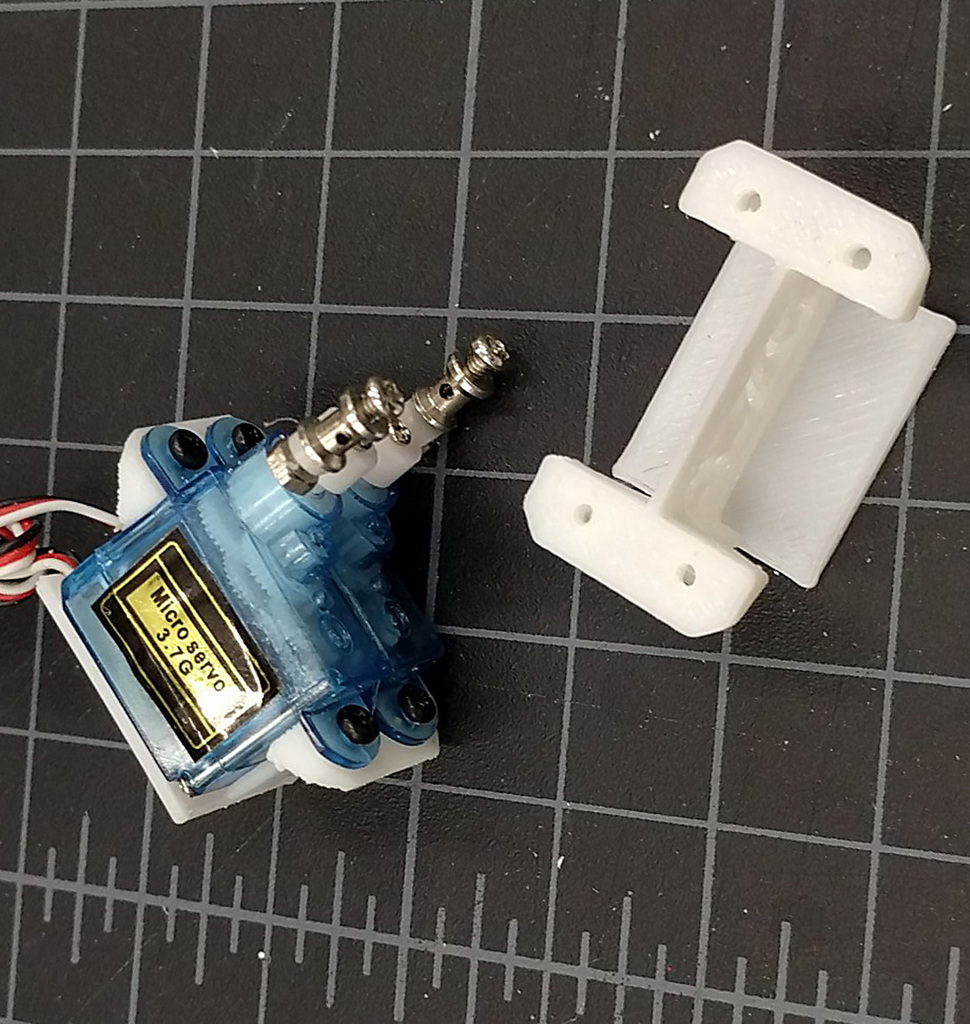 3.7 Gram Dual Micro Servo Mount by T_om | Download free STL model ...