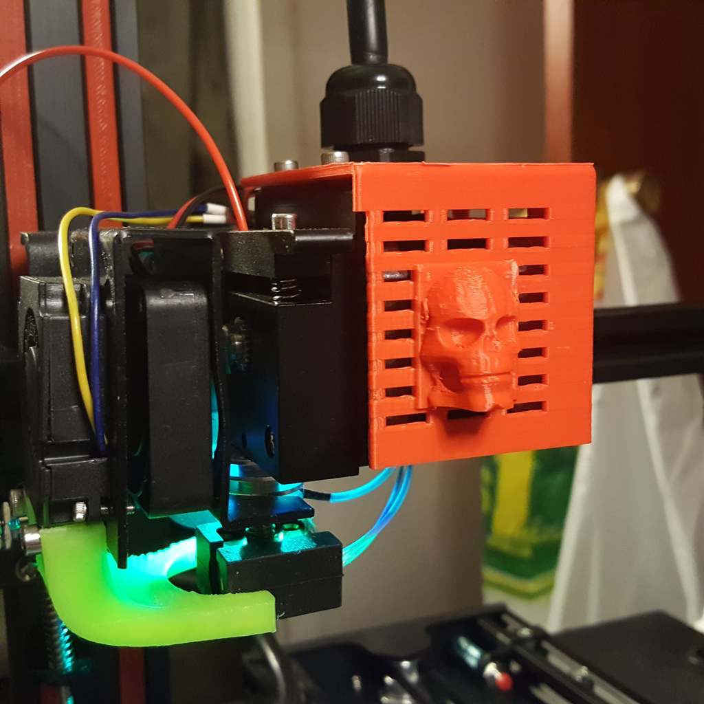 Mingda D-2 Extruder 1/2 cover .Now with more Skull . by Shifter ...