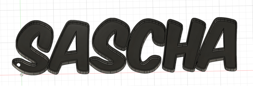 LED Namensschild SASCHA, LED Name by AndyLB | Download free STL model ...