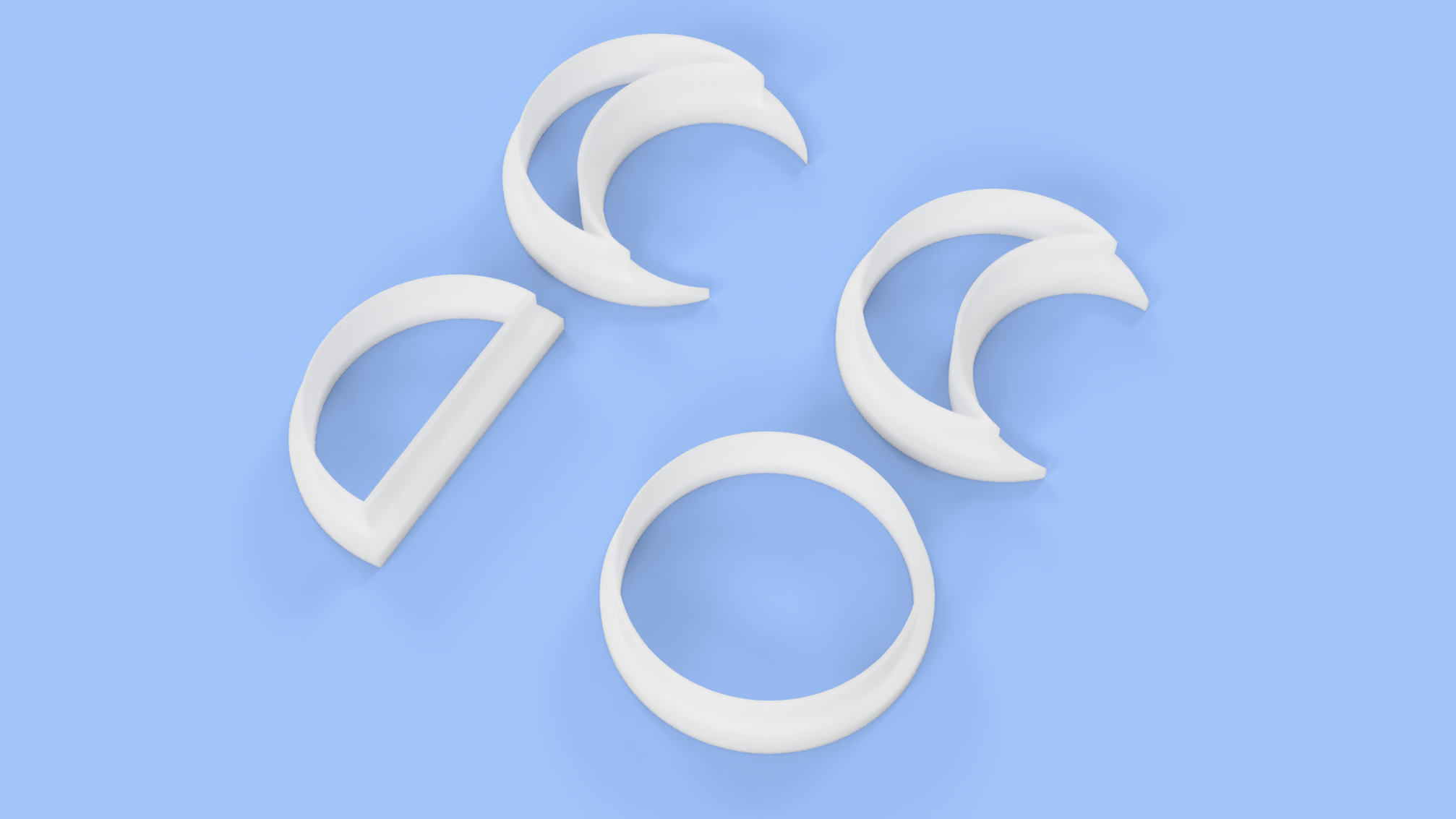 Moon phase cutters by JK3D NZ | Download free STL model | Printables.com