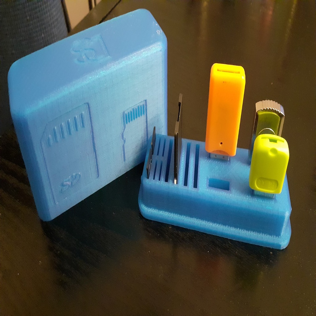 USB SD organiser by Shanka | Download free STL model | Printables.com