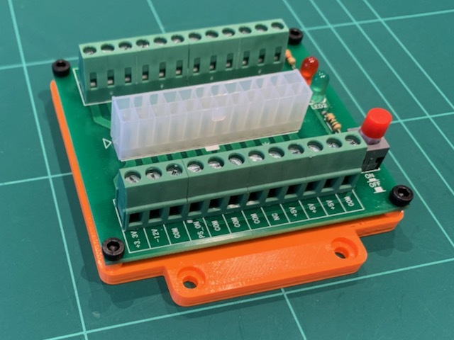 ATX PSU Breakout Board Mount Remix by cncplasticfactory | Download free STL model | Printables.com