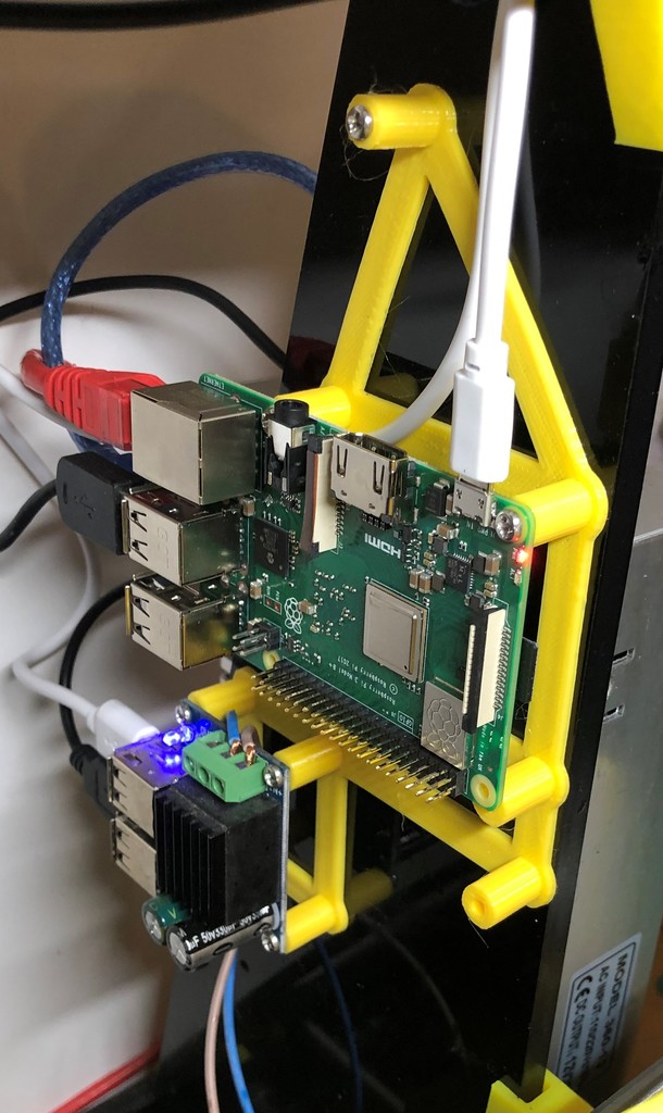 Anet A8 - Raspberry PI 3 B+ and Step down USB power holder by Mr_Dan | Download free STL model ...