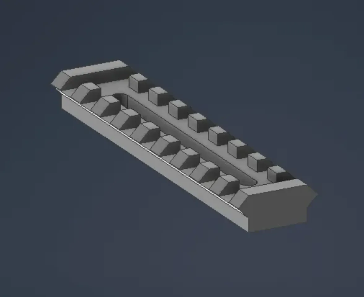 Picatinny Rail 94.8mm by Rudy Martin | Download free STL model ...