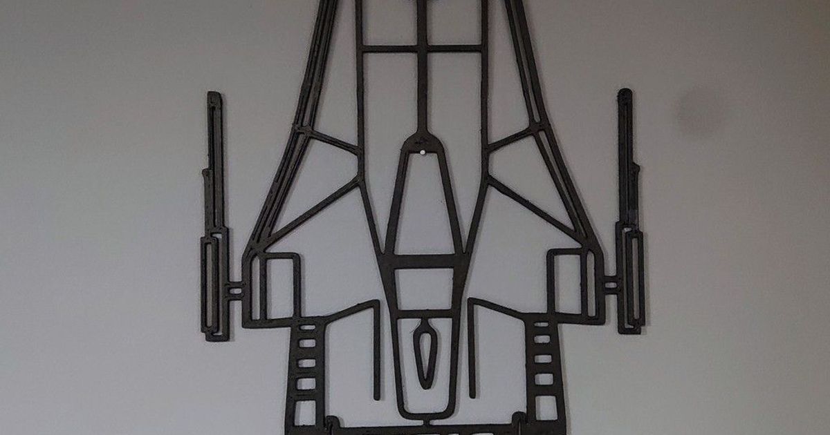 A-Wing 2D Wall Art by maverickagm | Download free STL model ...