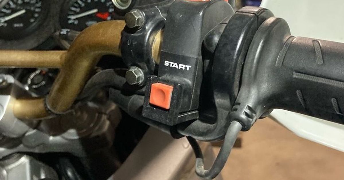 Starter button guard for Africa Twin XRV 750 RD07 by Dennis650 ...