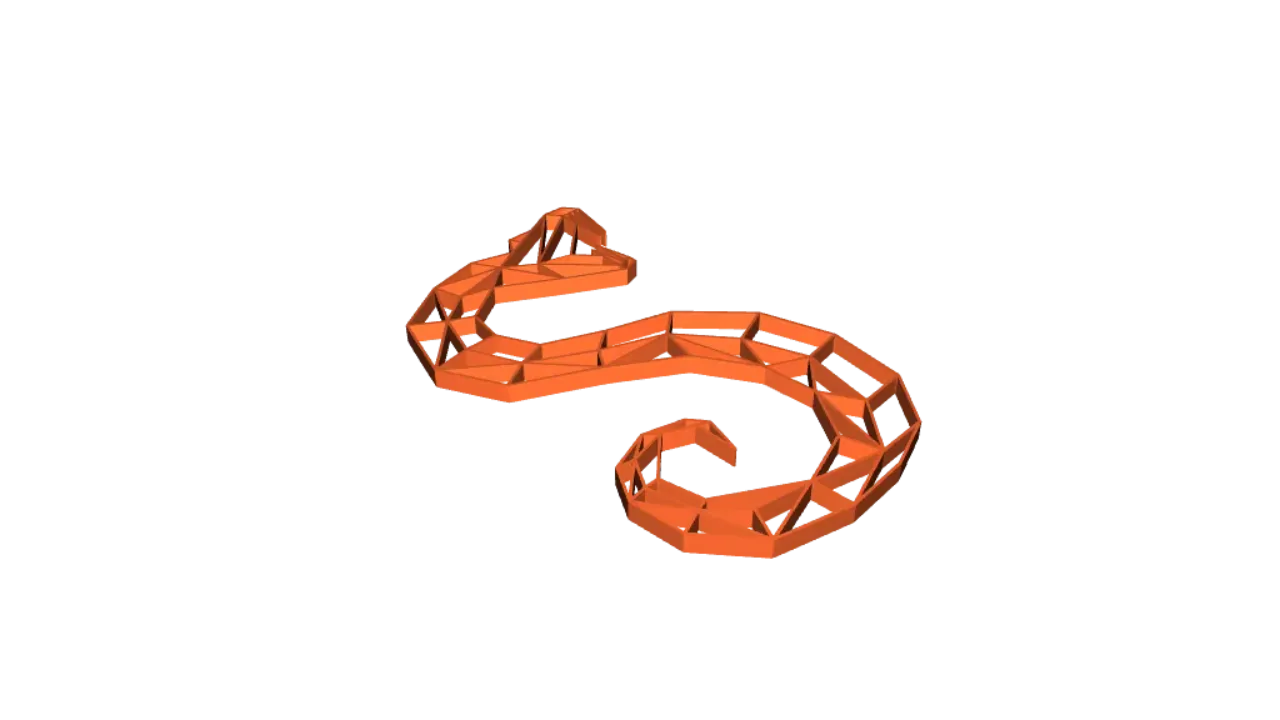 2D Snake by ZiP | Download free STL model | Printables.com