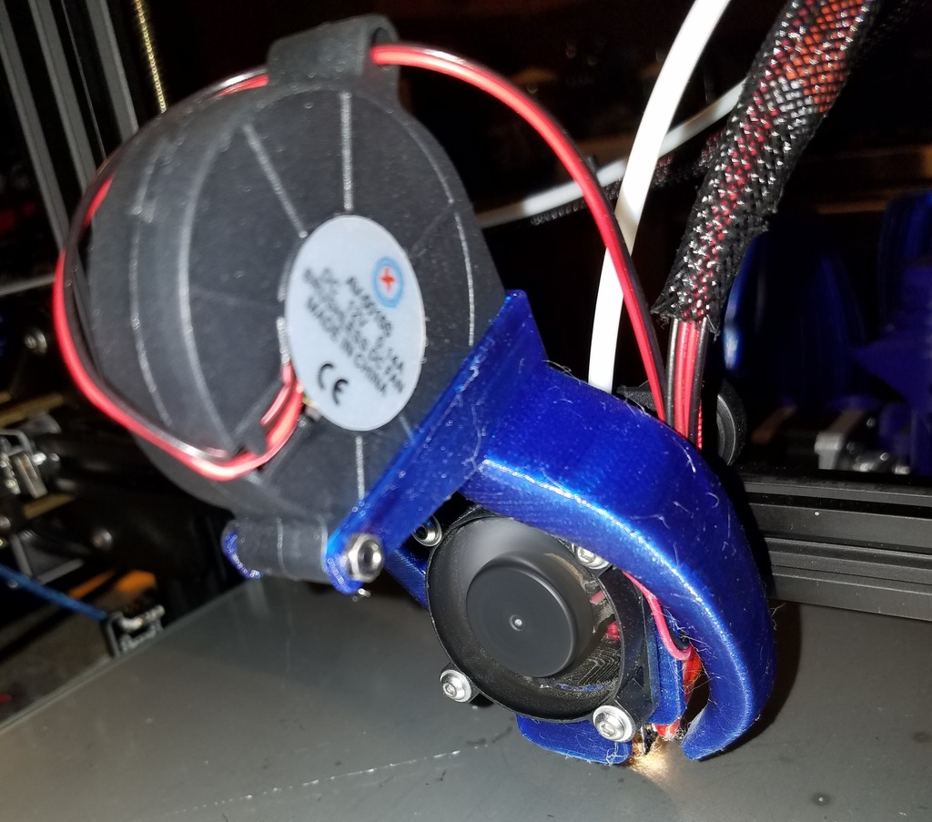 Radial Fan Fang for Creality CR-10 by jneilliii | Download free STL ...