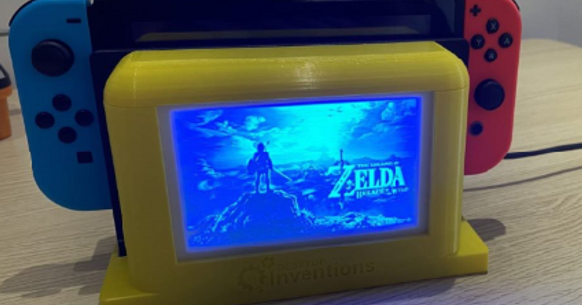 Lithophane Add-on for Nintendo Switch Dock by Desktop Inventions ...