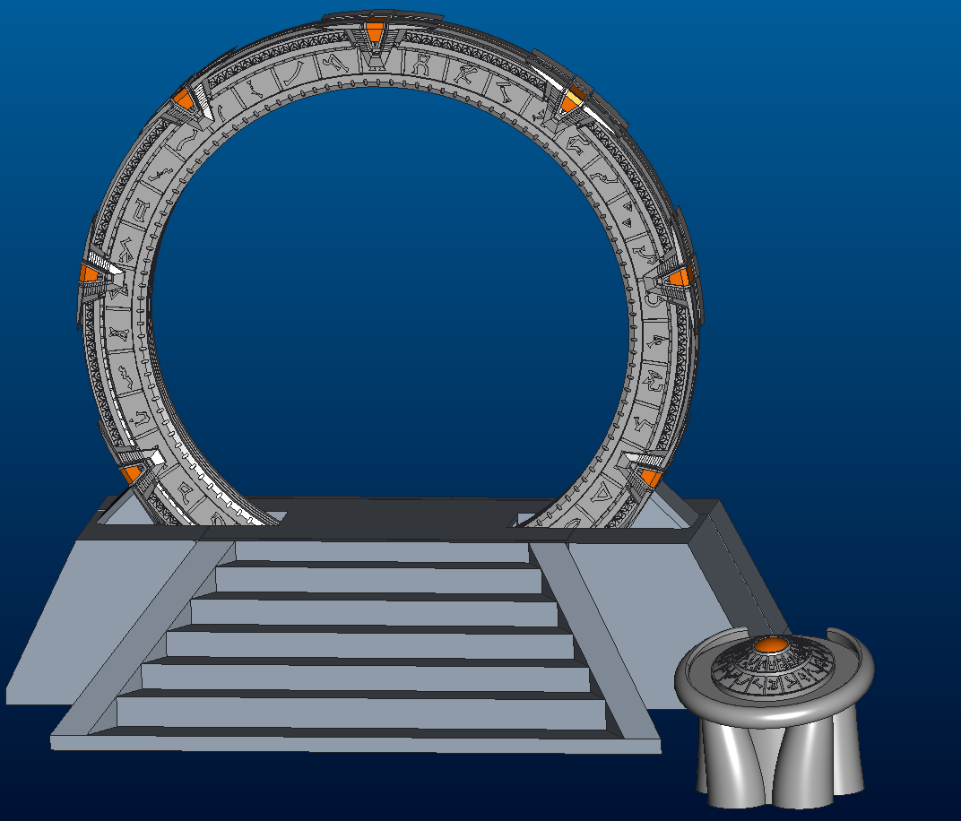 Stargate in an off-world pedestal with a DHD da Martin | Scarica il ...