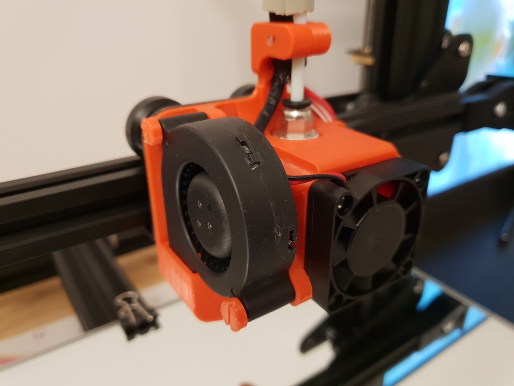 CR10/CR10S/Creality family J-HotEnd Fan Mount/Shroud/Duct by EG_13 ...