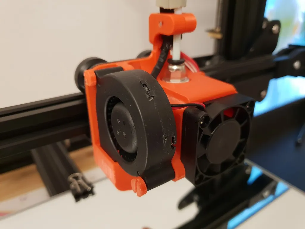 CR10/CR10S/Creality family J-HotEnd Fan Mount/Shroud/Duct by EG_13 ...
