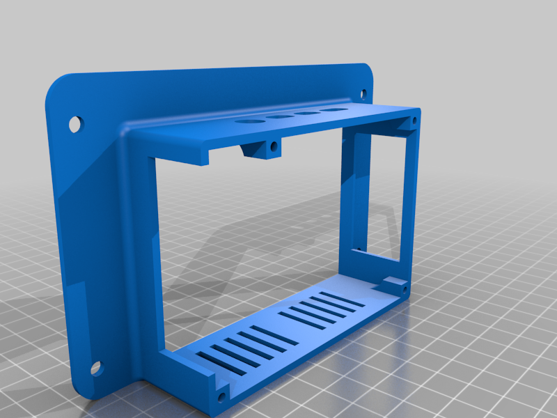 Raspberry Pi4 7 Inch Touchscreen display case 40mm Fan V-Slot by _ypO ...