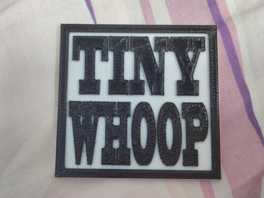 tiny whoop logo for dual extruder by ERKARK | Download free STL model ...