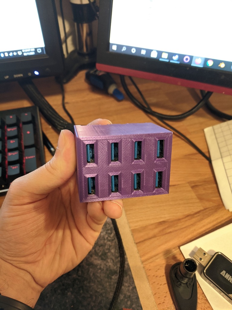 8 port USB Hub by Gormadt | Download free STL model | Printables.com