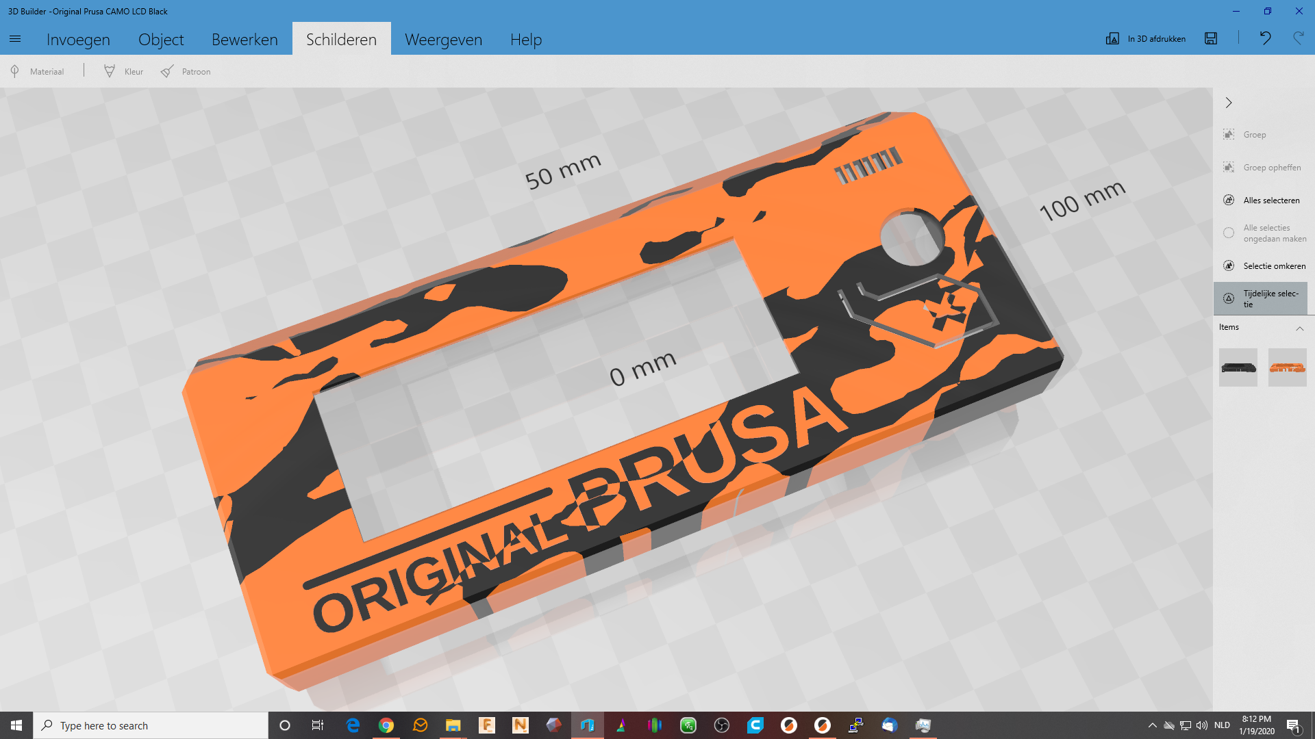 Original Prusa i3 MK3(S) Dual Color Camo LCD (Multi Material Print) by ...