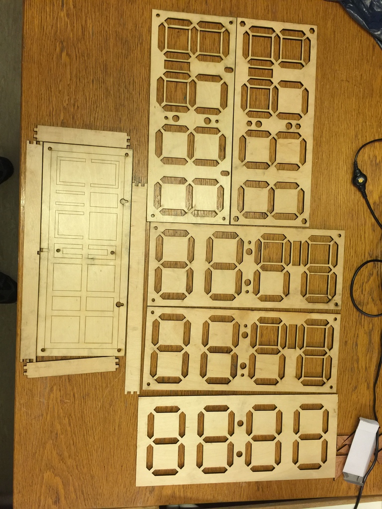 Large 7 segment clock by AndersV209 | Download free STL model ...