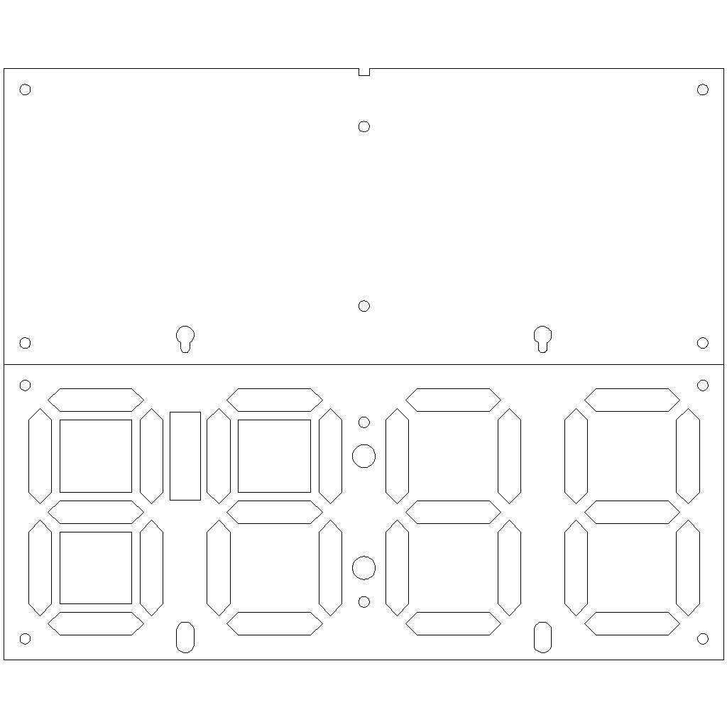 Large 7 segment clock by AndersV209 | Download free STL model ...