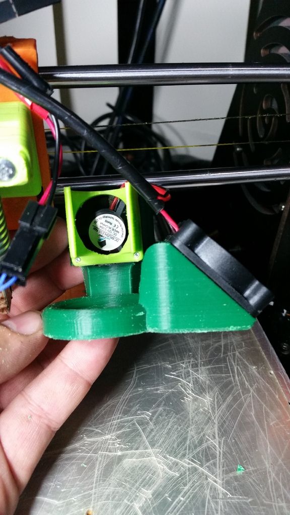 Cooling Fan bracket for E3D Volcano Hotend by Celcius1 | Download free ...