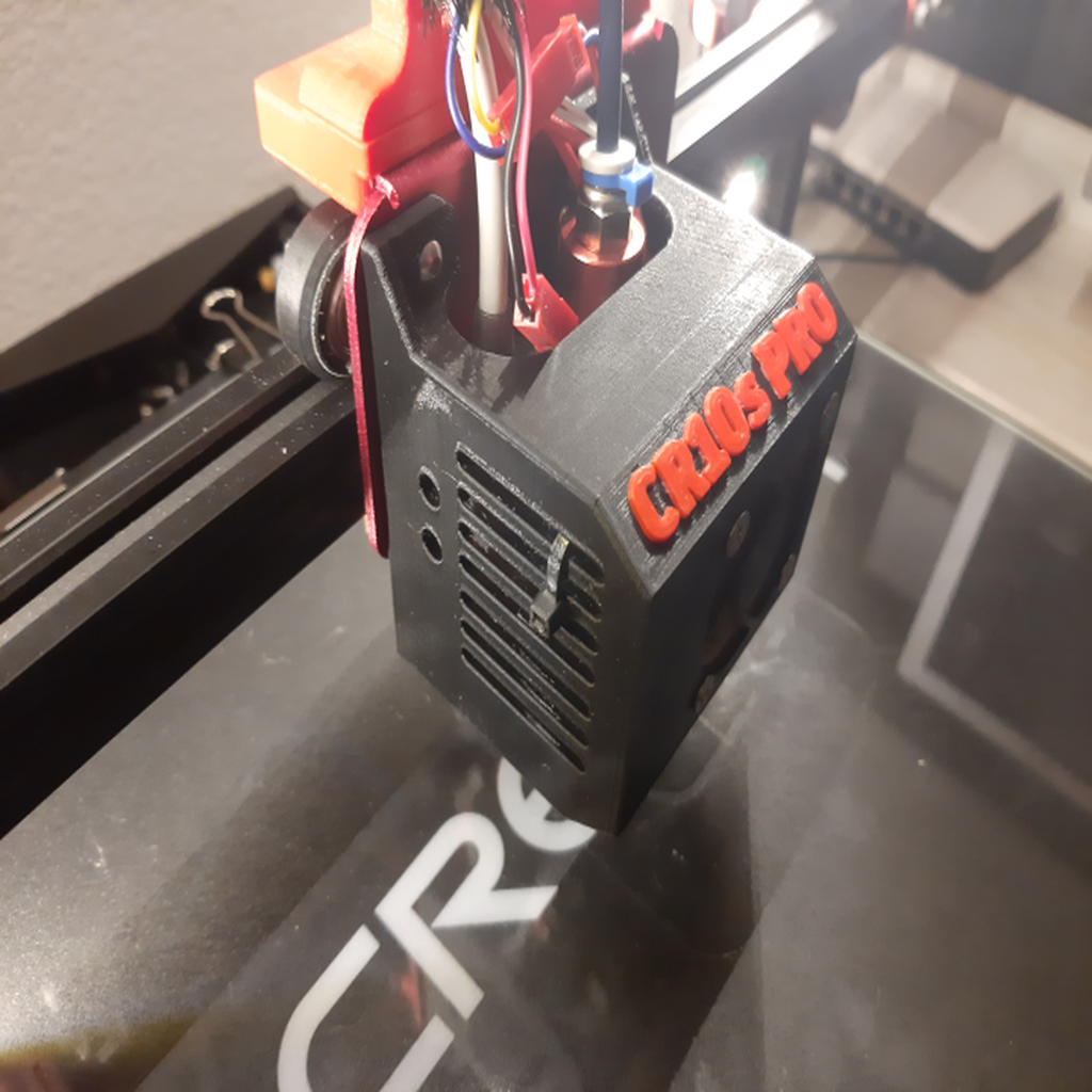 Creality CR10s Pro Extended fan shroud (40x20mm fan) by plammers ...