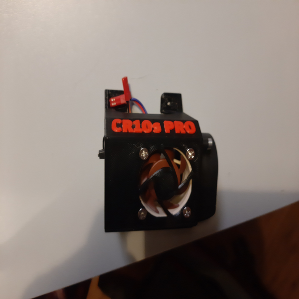 Creality CR10s Pro Extended fan shroud (40x20mm fan) by plammers ...