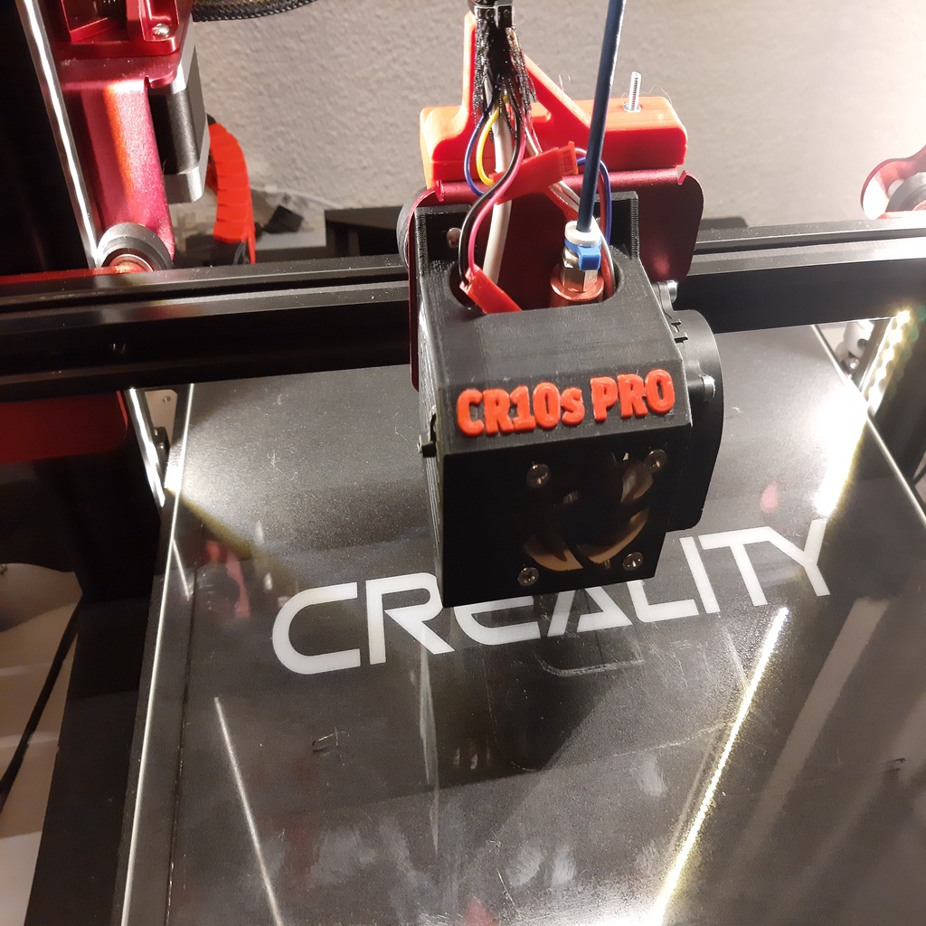 Creality CR10s Pro Extended fan shroud (40x20mm fan) by plammers ...