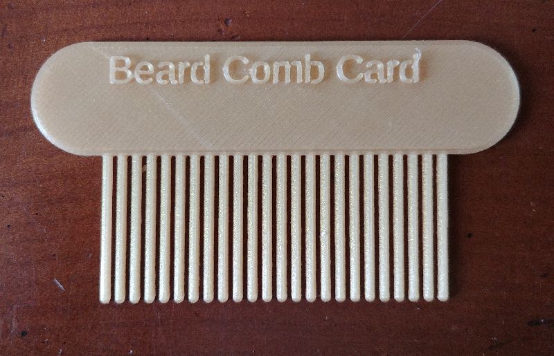 Beard Comb Card by Jipé | Download free STL model | Printables.com