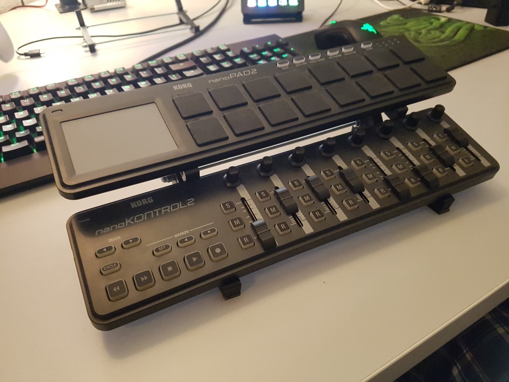 Dual Korg Nano series desk stand by plammers | Download free STL model ...