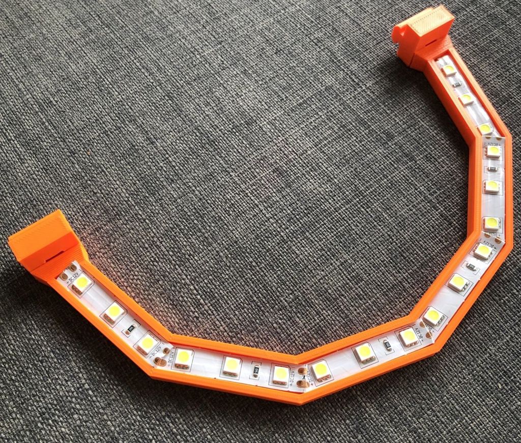 Ender 3 V2 Halo Light Led Strip Holder por eXthemaX | Descargar modelo ...