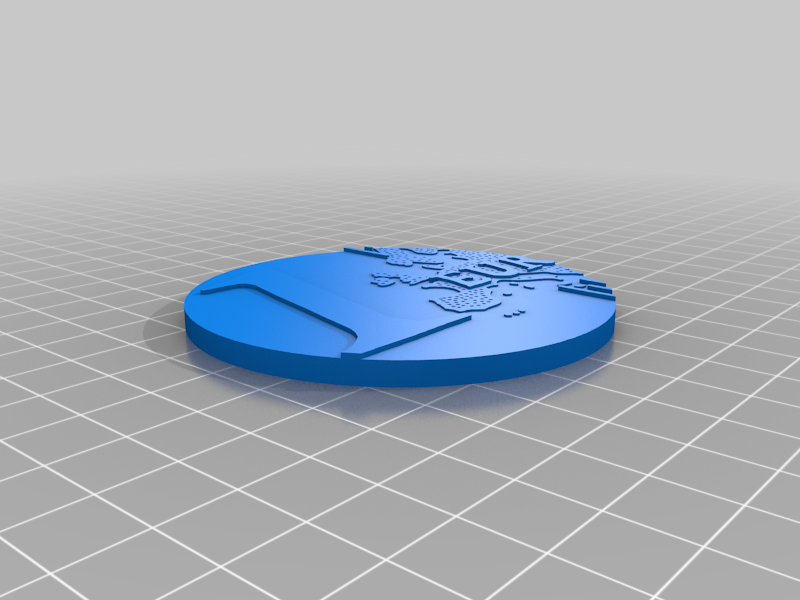 Coin coaster Euro 1 by Dreamtime24 | Download free STL model ...