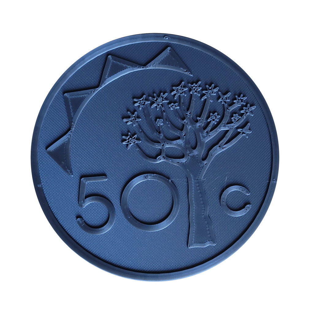 Coin coaster Namibia 50c by Dreamtime24 | Download free STL model ...