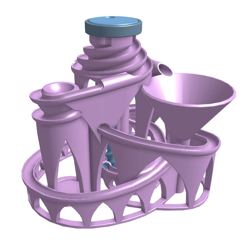 The Cyclone: triple lift, triple track marble machine by mroek ...