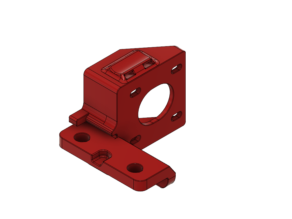 BMG Clone direct extruder bracket by sekisback | Download free STL ...