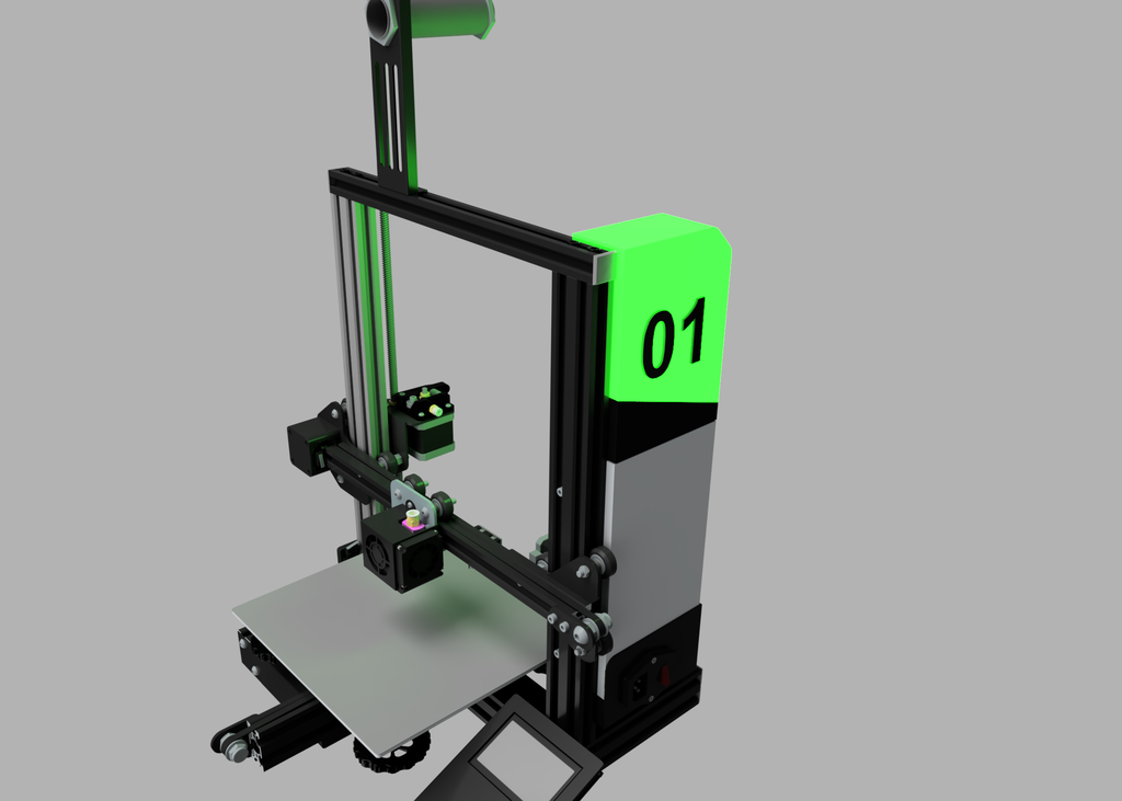 Ender 3 Status lamp by mozo galego | Download free STL model ...