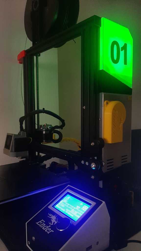 Ender 3 Status lamp by mozo galego | Download free STL model ...