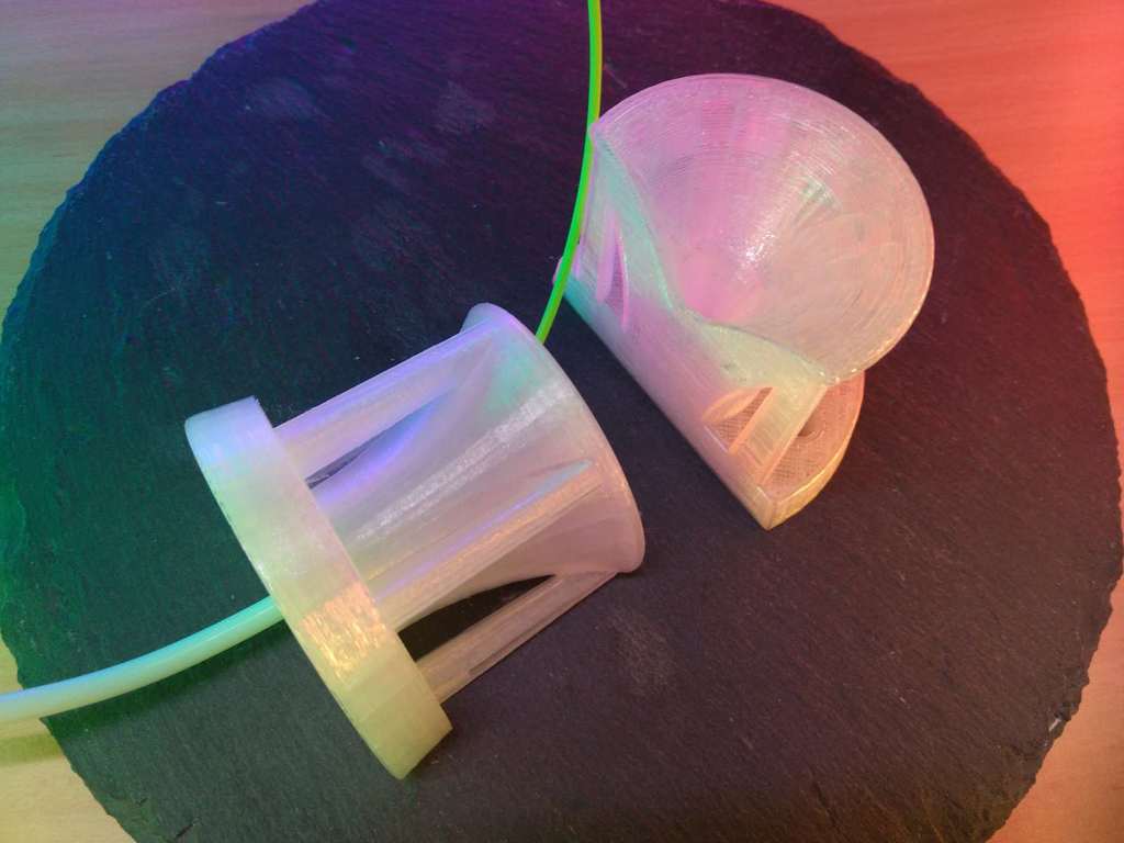 Curved-Inlet Drybox Filament Funnel by suromark | Download free STL ...