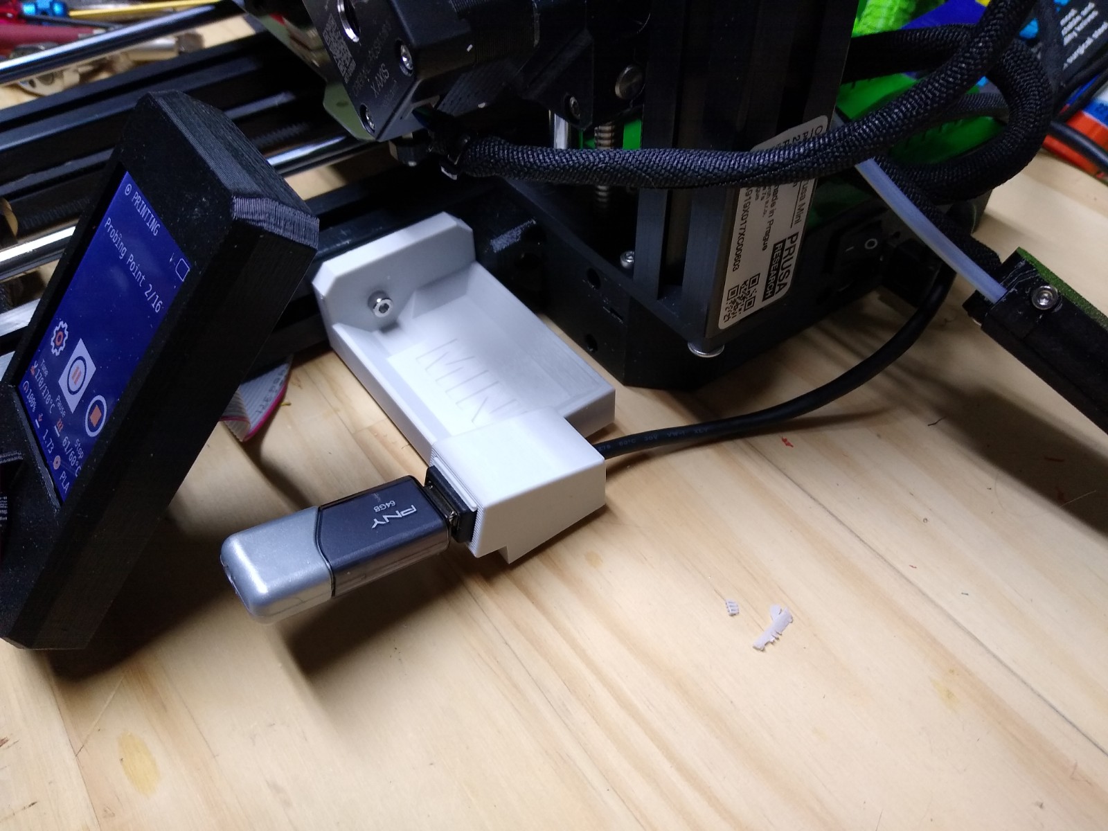 USB Flash Drive Extension Prusa Mini by mondo | Download free STL model ...
