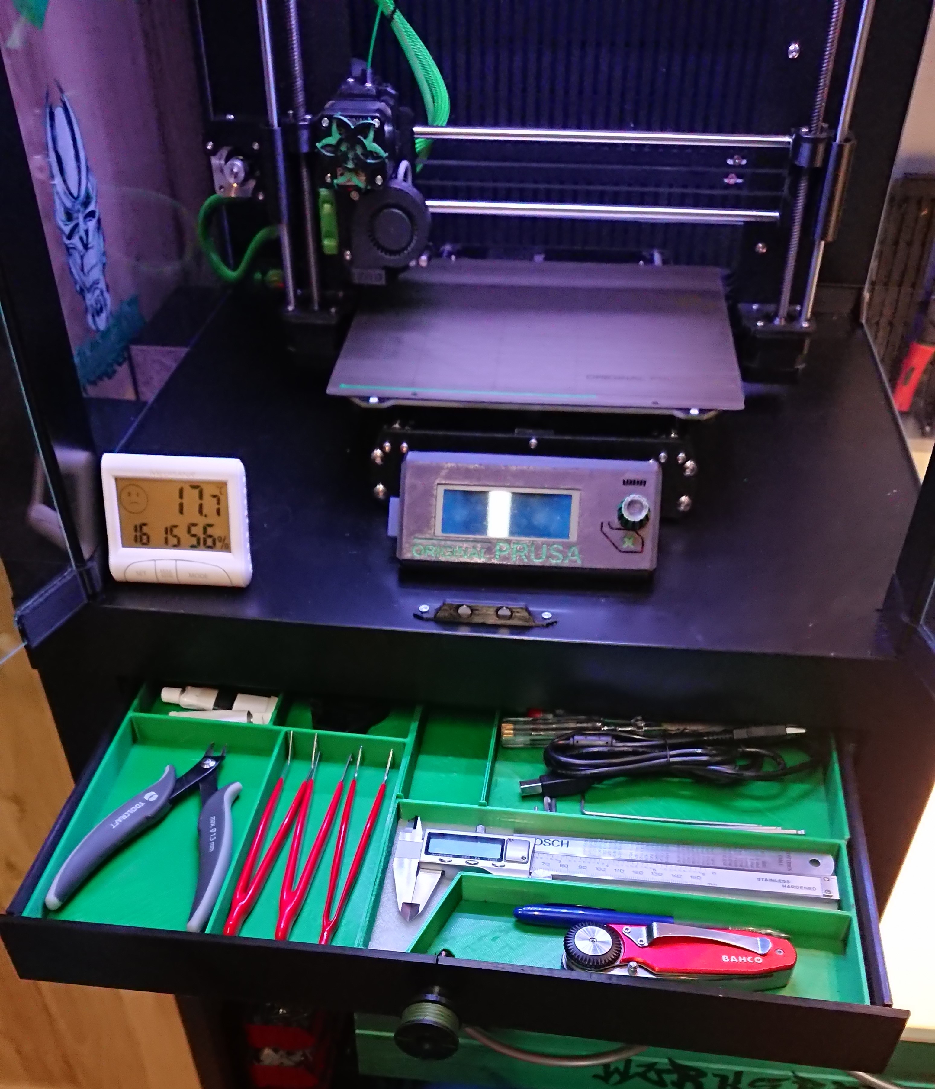 Original Prusa i3 MK3 ENCLOSURE DRAWER -Ikea Lack table by sneezle1980 ...