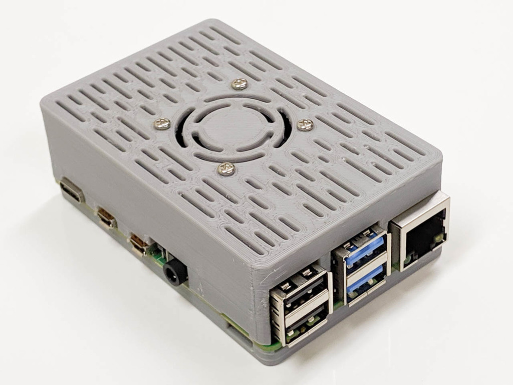 Raspberry Pi 4 case (40mm or 30mm fan) by Manabun Lab | Download free ...