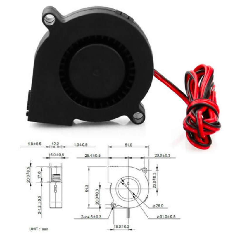 Radial Fan 5015 (Dummy) by Carrier | Download free STL model ...