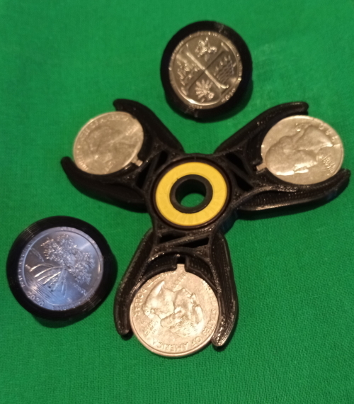 Captured quarter spinner buttons by xxqpxx | Download free STL model ...
