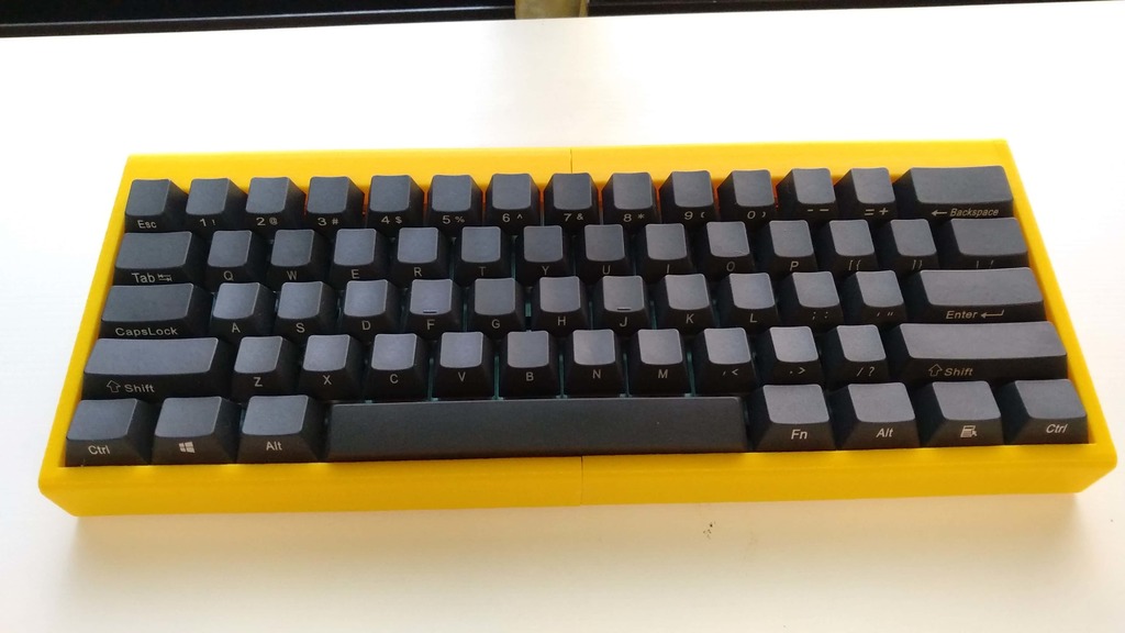 The Zatarra Mark II - A Geometric 60% Keyboard Case (Modified Tray or ...