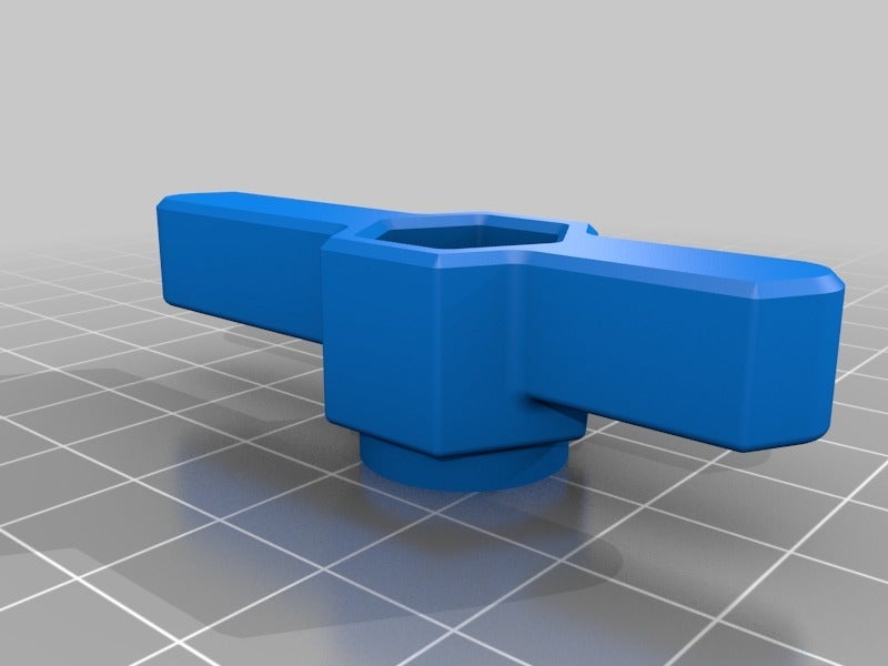 Hex Key Wing Nut by MTek | Download free STL model | Printables.com