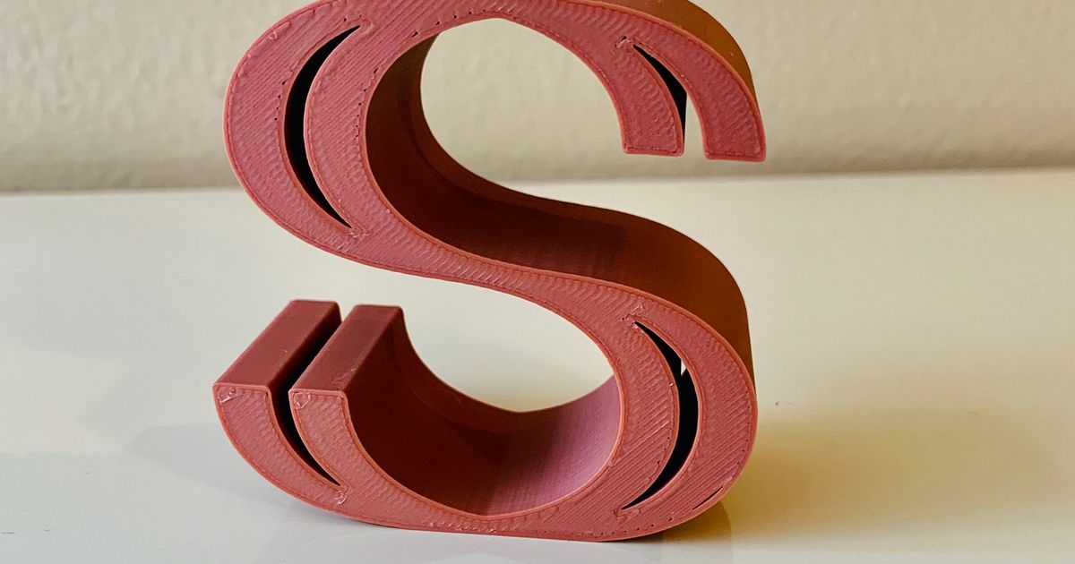 3D Alphabet - Letter S by Art G | Download free STL model | Printables.com