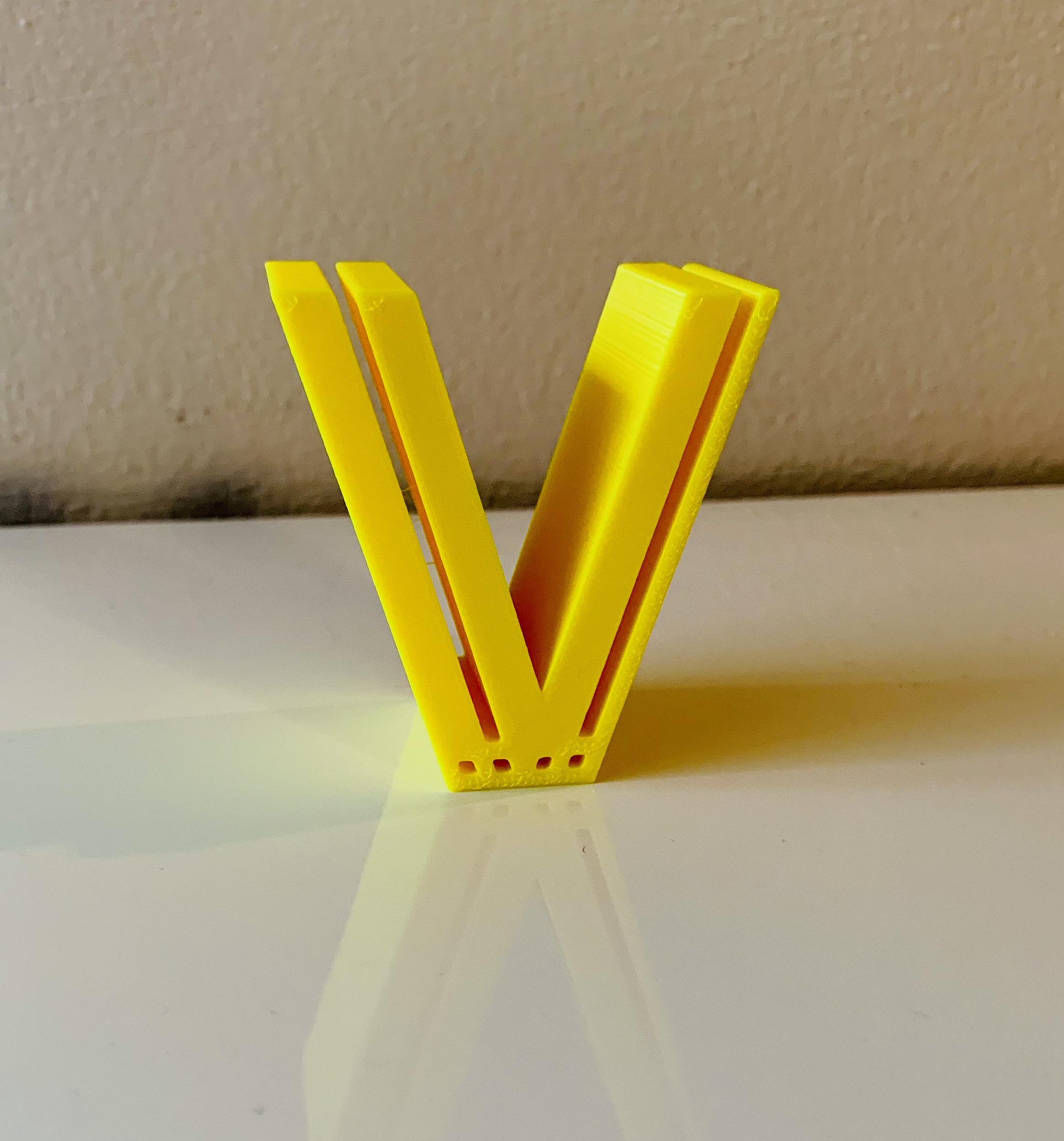 3D Alphabet - Letter V by Art G | Download free STL model | Printables.com