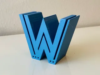 3D Alphabet - Letter W by Art G | Download free STL model | Printables.com